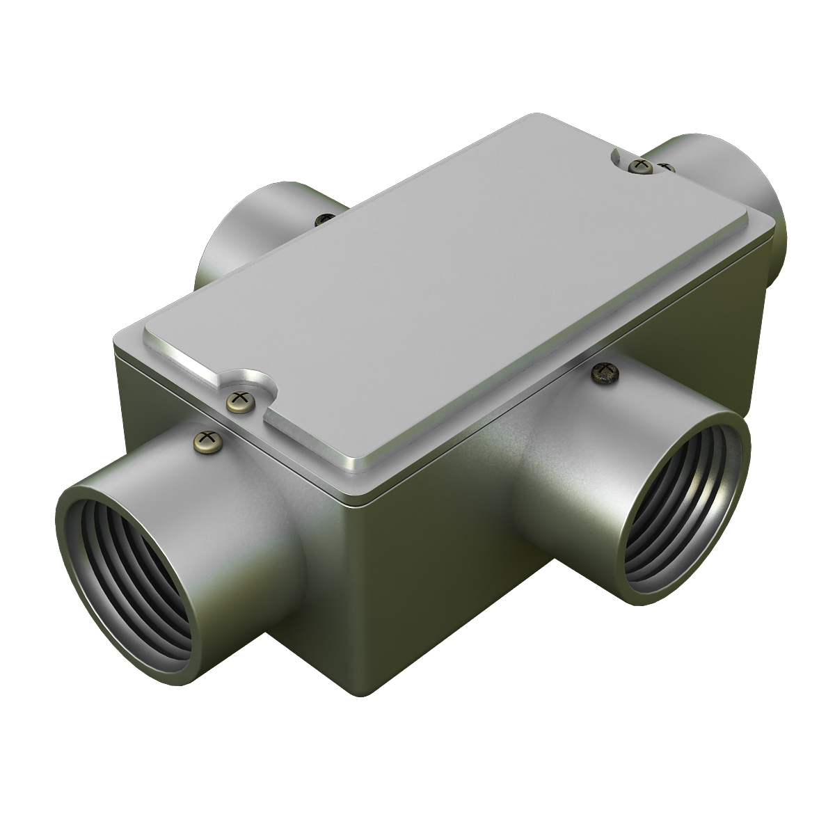 3d small electrical junction box model