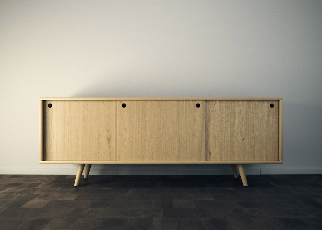 free sideboard vrayforc4d 3d model