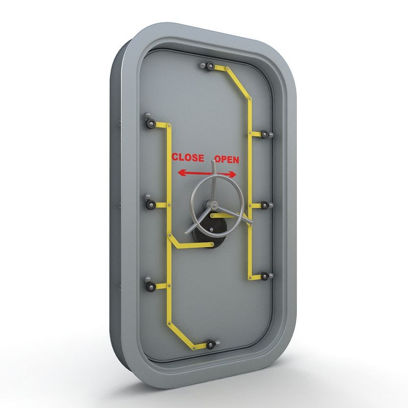 explosion-proof door 3d max