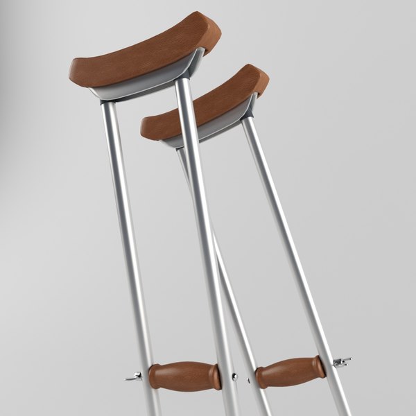 crutches 3d model