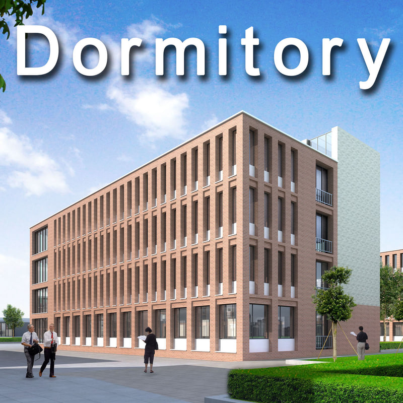 dormitory university 3d max