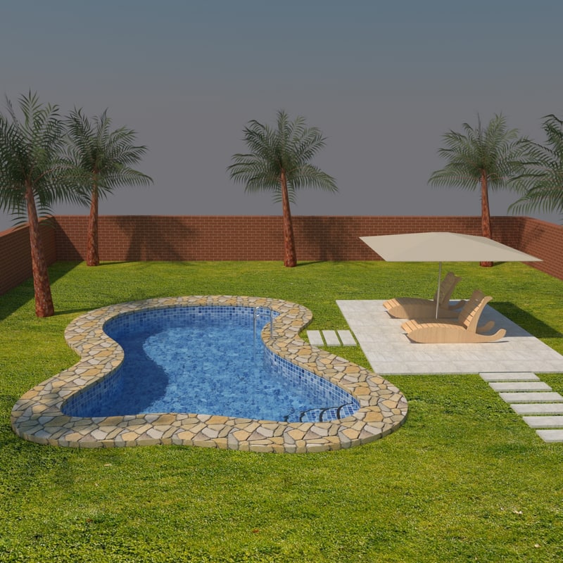 swimming pool 3d model