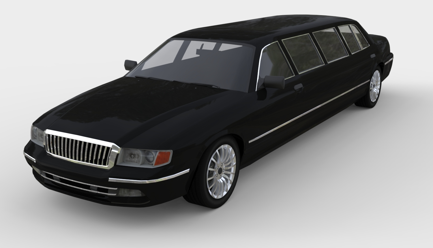 3d generic limousine model