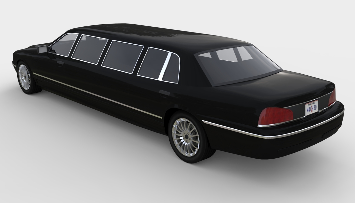 3d generic limousine model