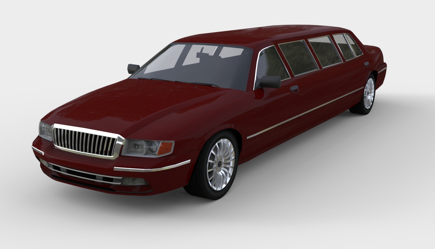 3d generic limousine model