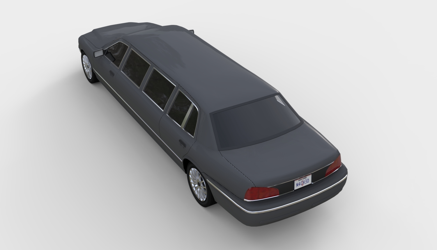 3d generic limousine model