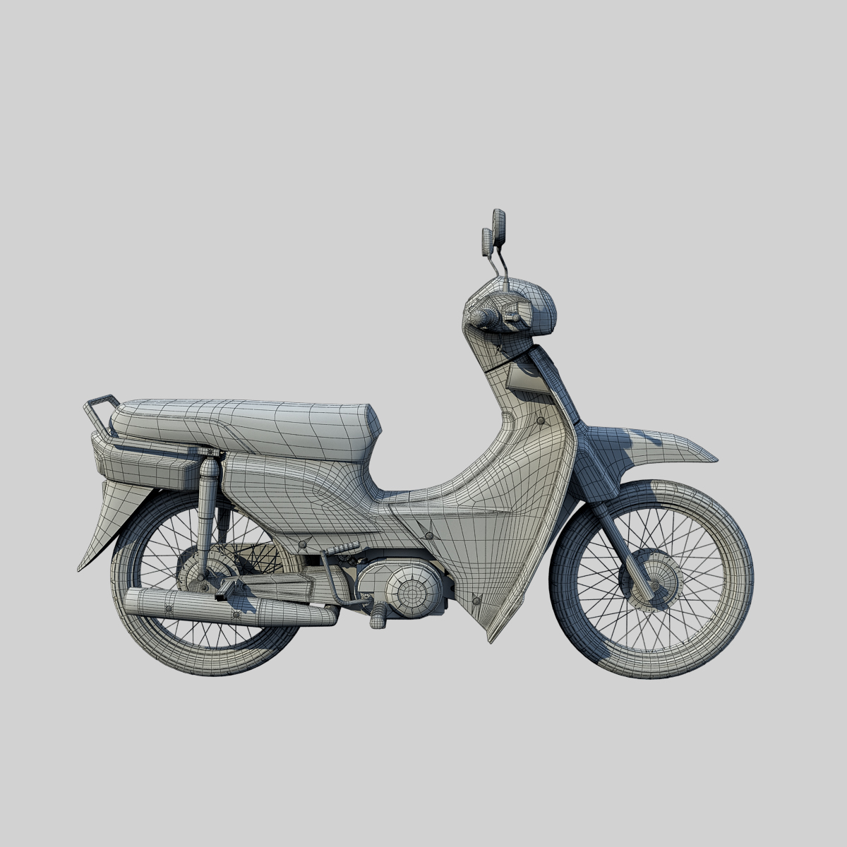 moped 3d model