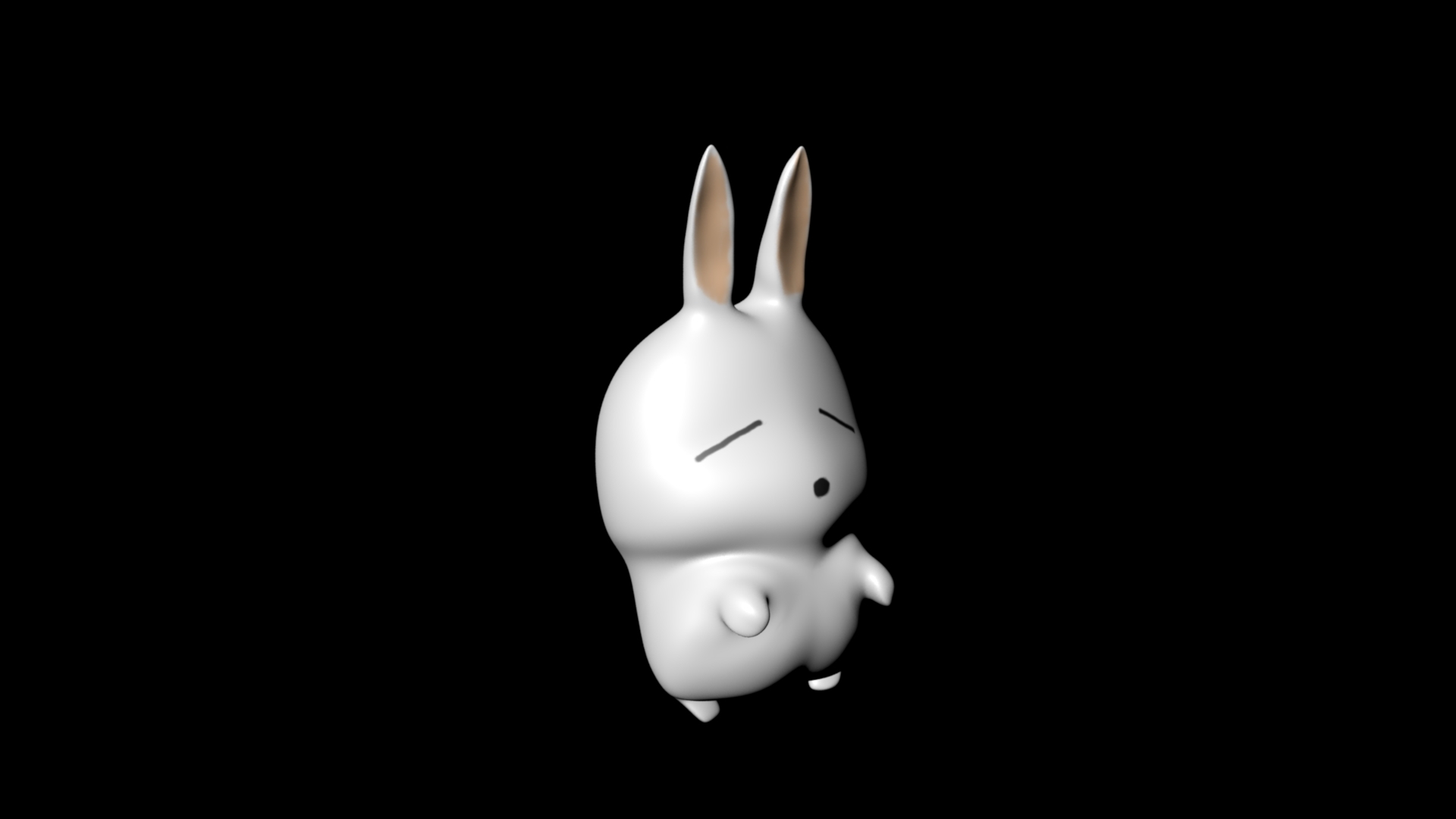 free resolution cartoon rabbit 3d model