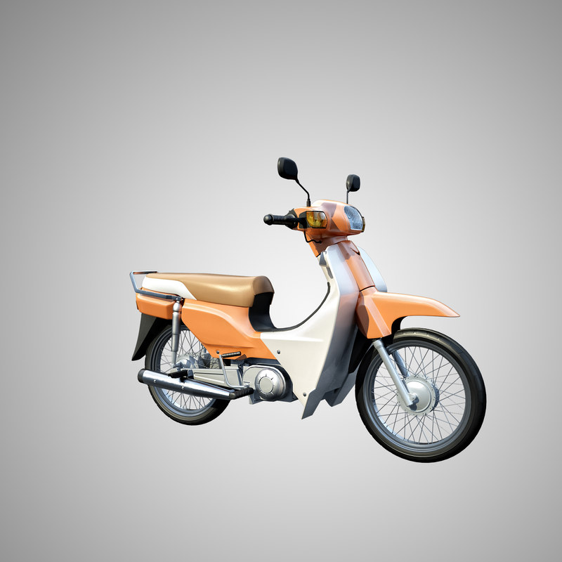 moped 3d model