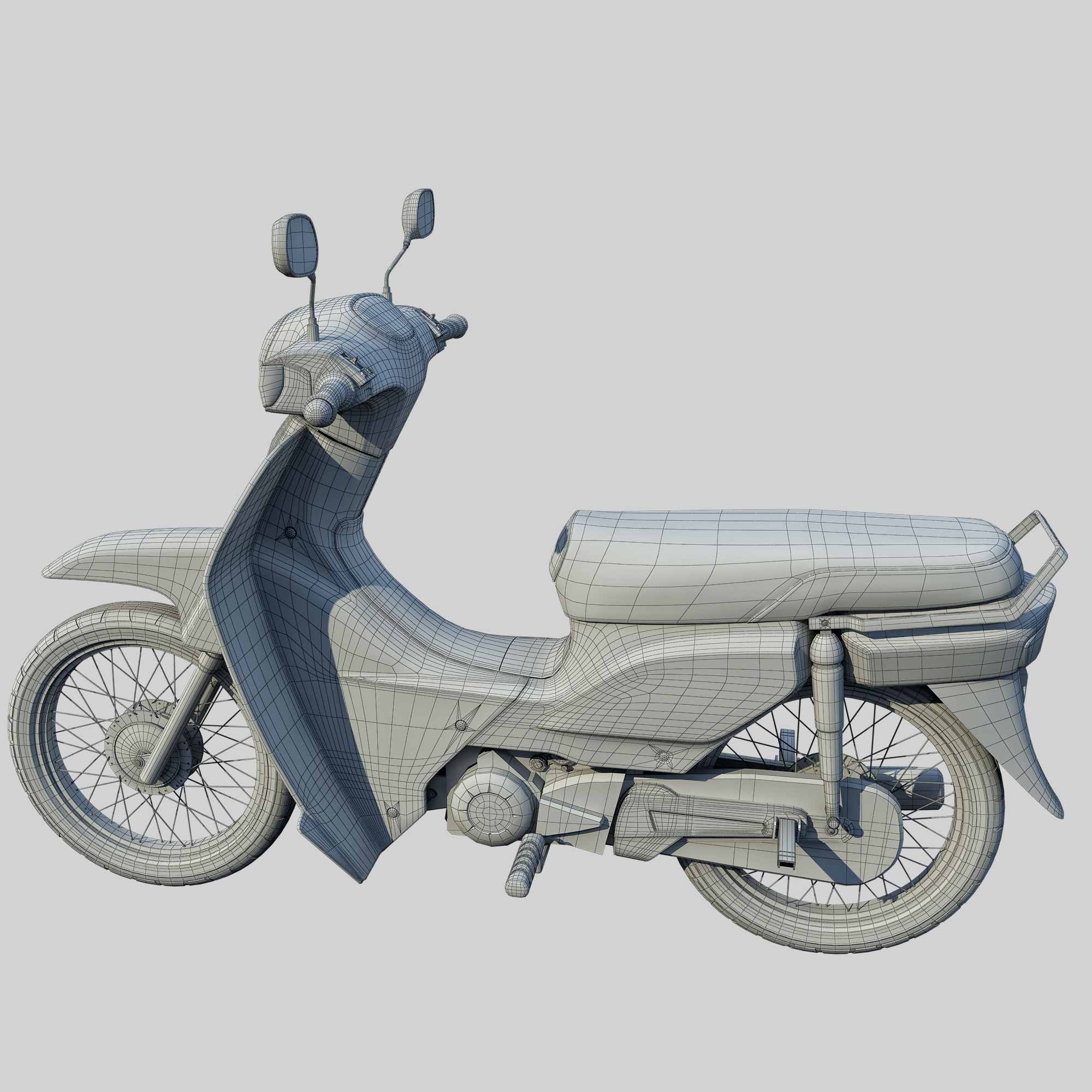 moped 3d model