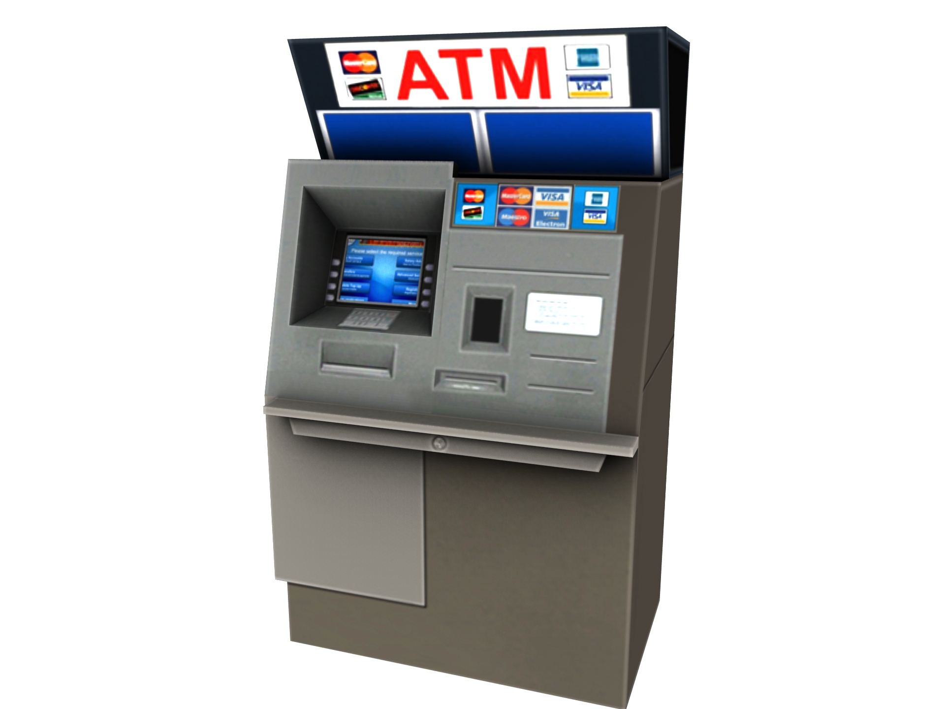 modelo 3d Cajero automático - TurboSquid 989587