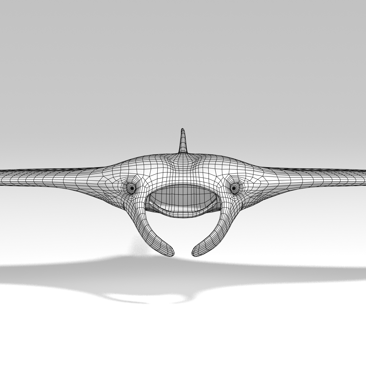 3d rigging manta model