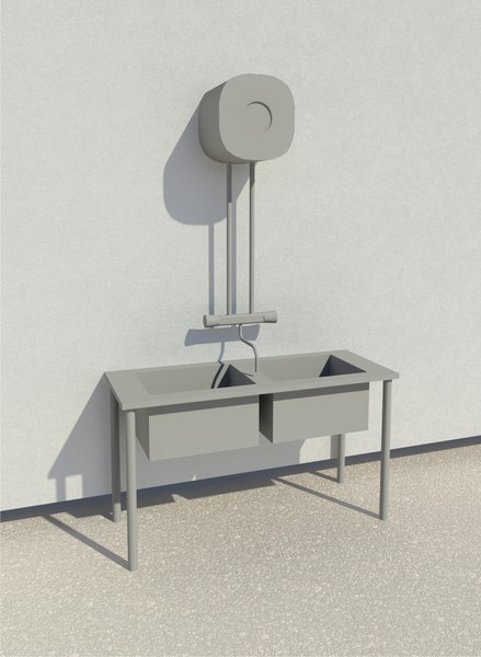 Building Revit Family Commercial double basin