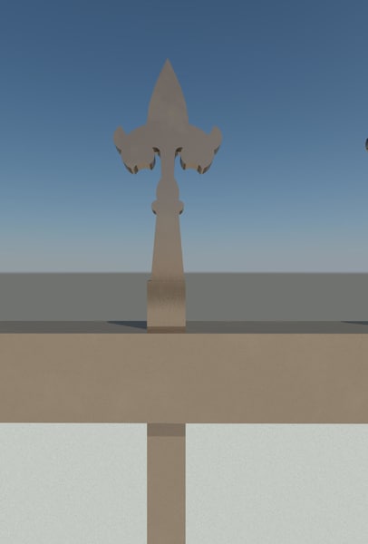 Building Revit Family sliding steel gate