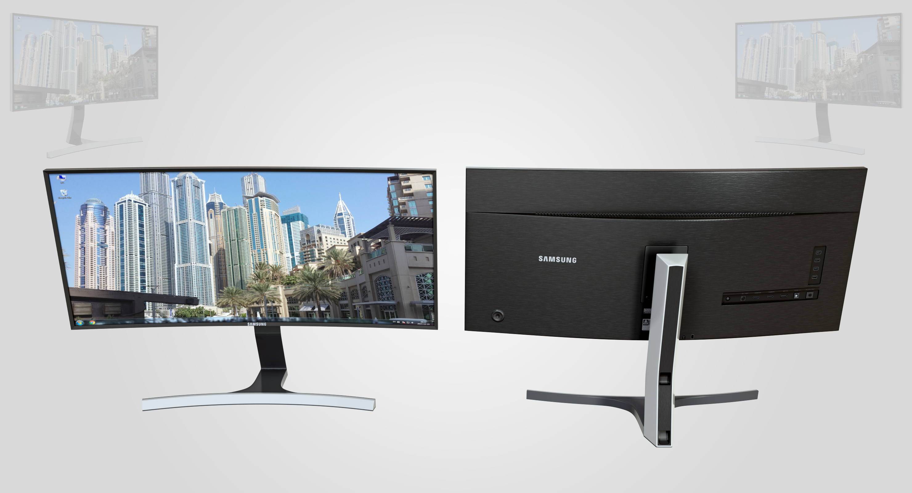 Monitor Curvo Ultra Largo Modelo 3D - TurboSquid 989783