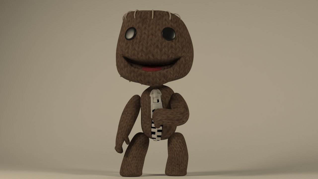 3d model sackboy character
