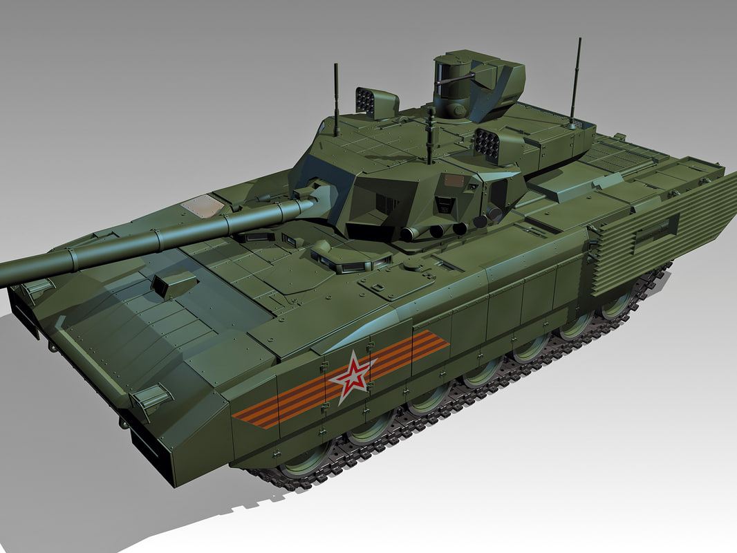 russian tank t-14 armata 3d model
