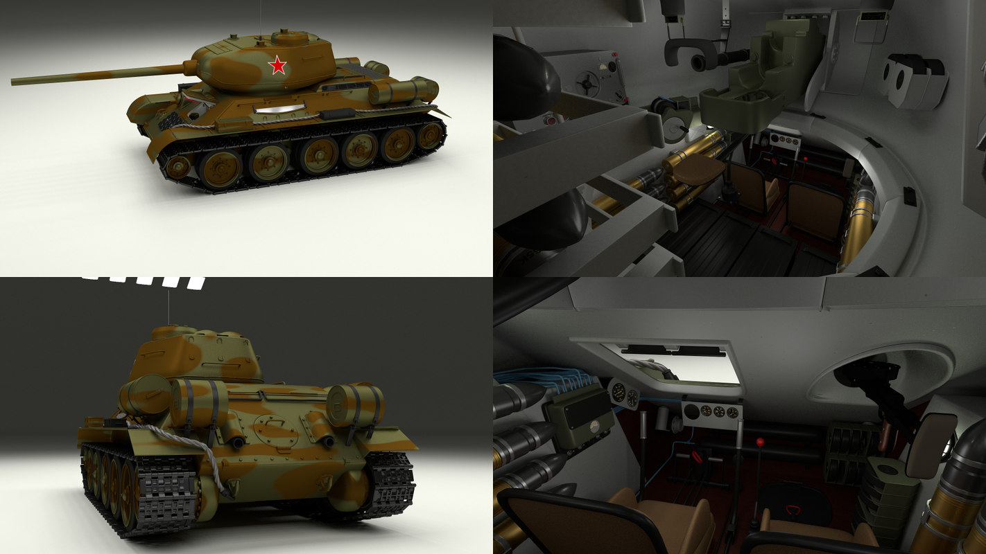 obj soviet tank interior t