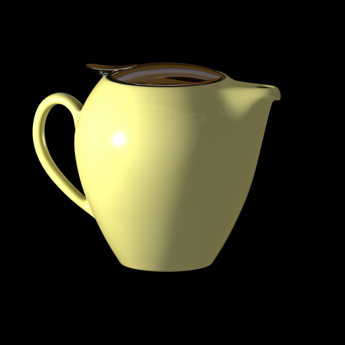 3d model modern teapot
