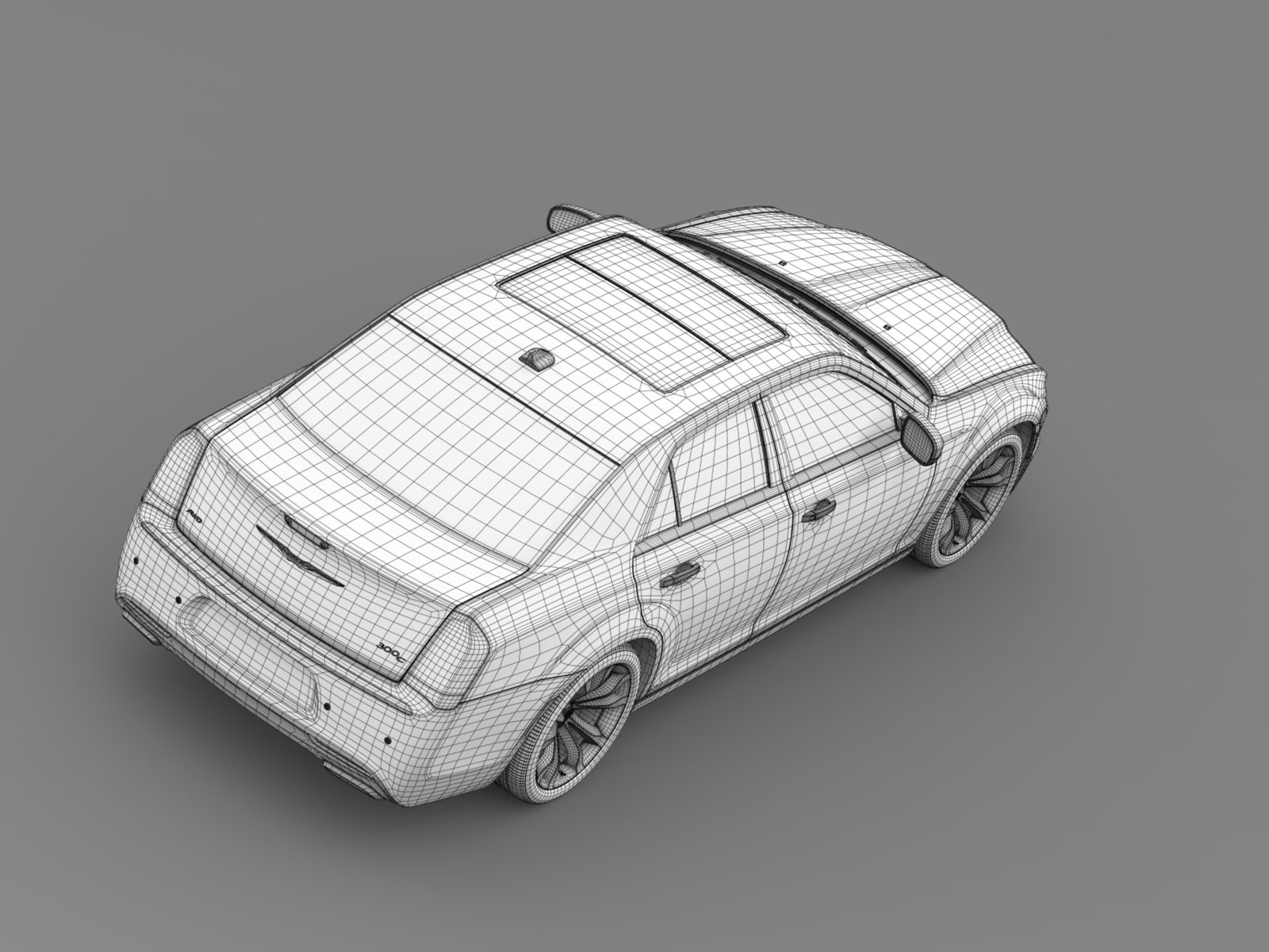 3d model chrysler 300c platinum awd
