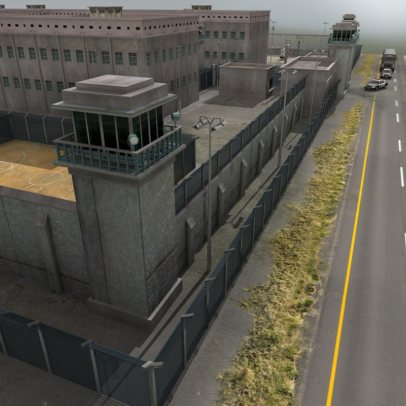 prison jail 3d model