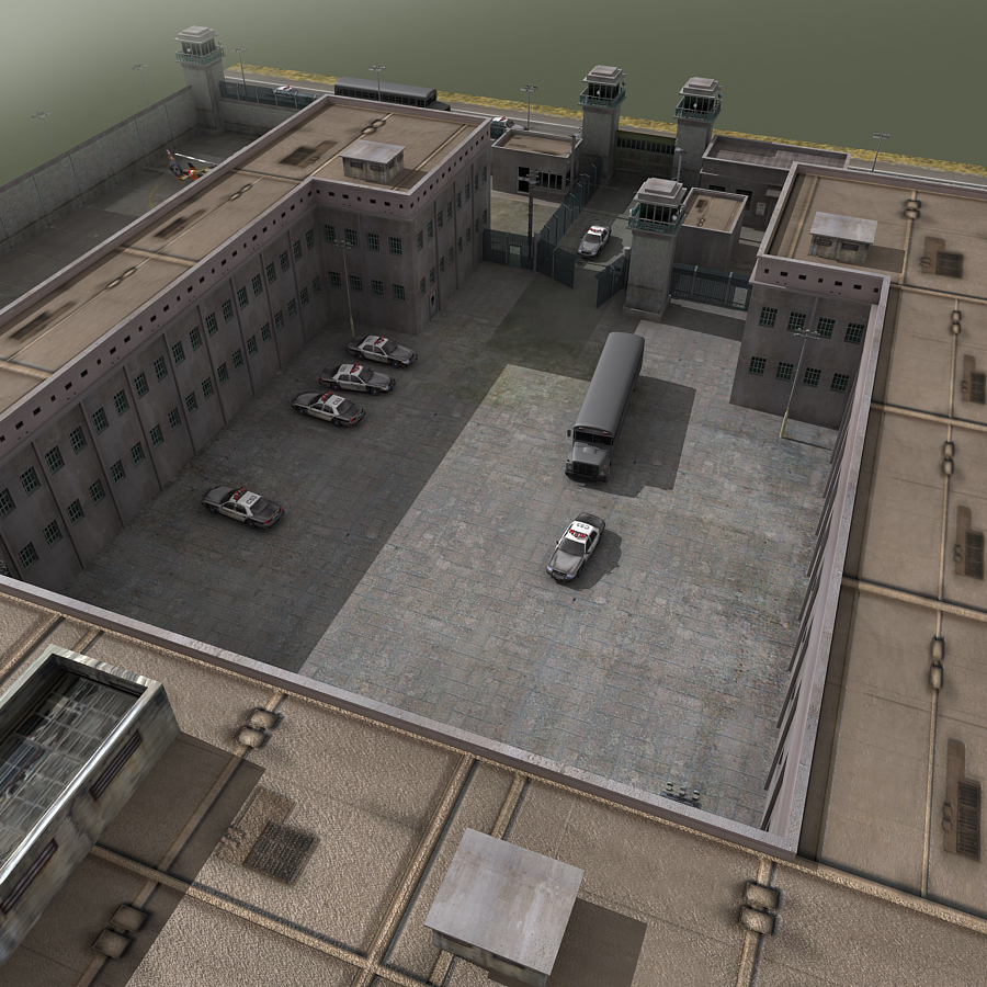 prison jail 3d model prison jail 3d model