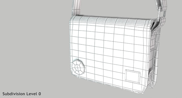 student messenger bag 5 3d obj