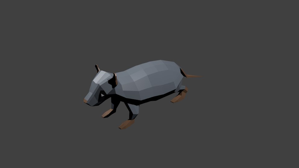 modelo 3d Rata LowPoly - TurboSquid 990250