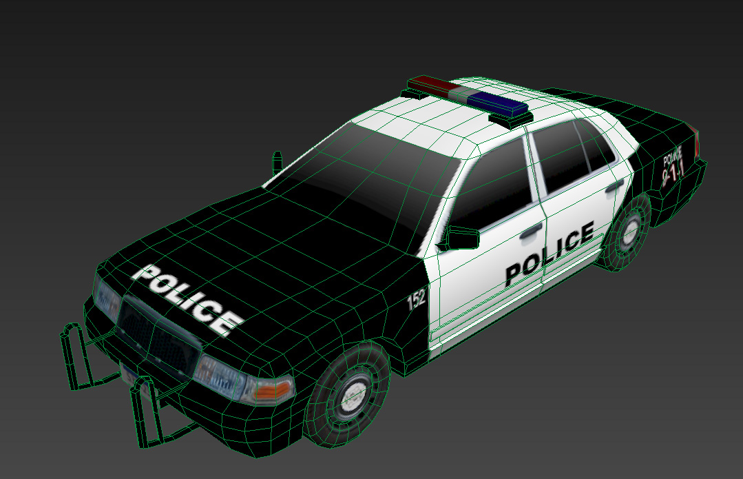 police car 3d model