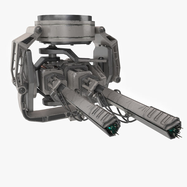 futuristic cannon 3d max
