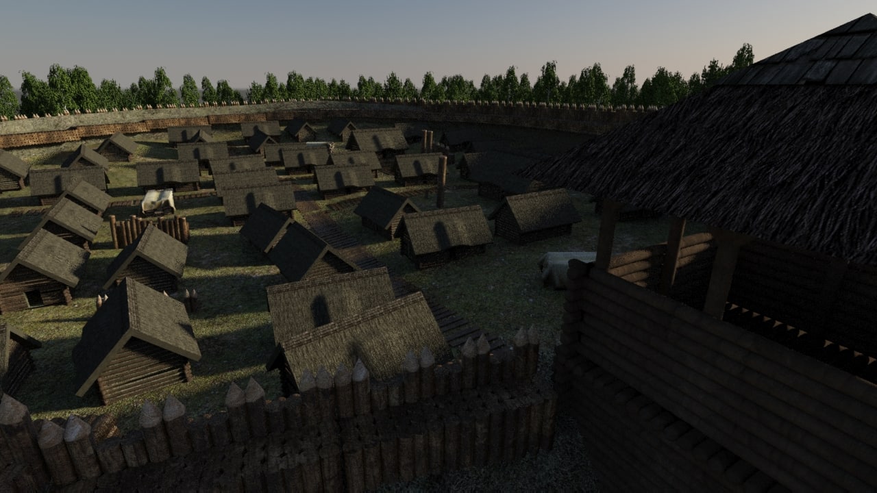 ancient house wood 3d model