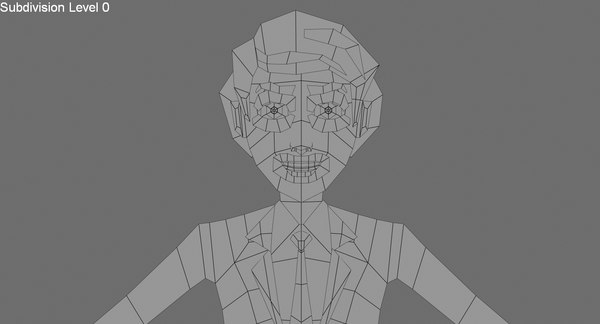 max rigged cartoon 2d business man