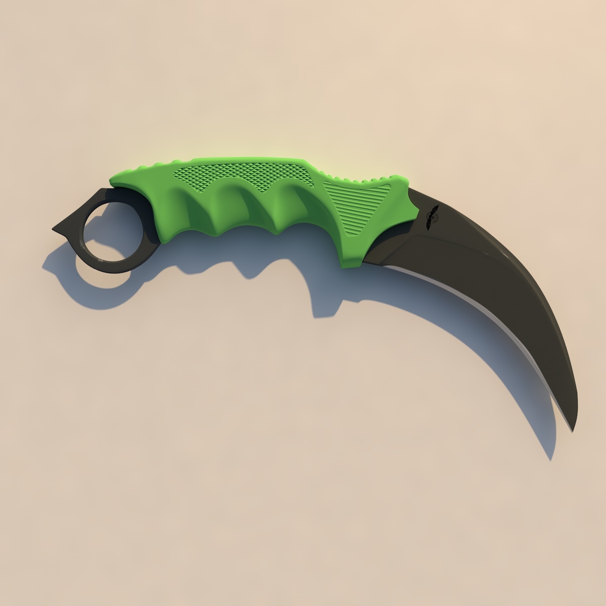 3d knife karambit model