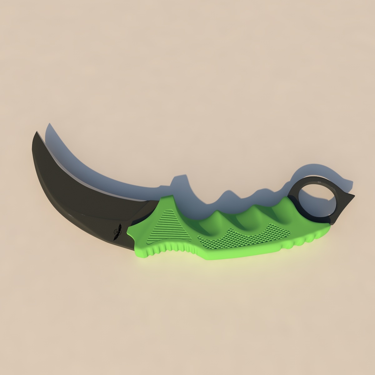 3d knife karambit model