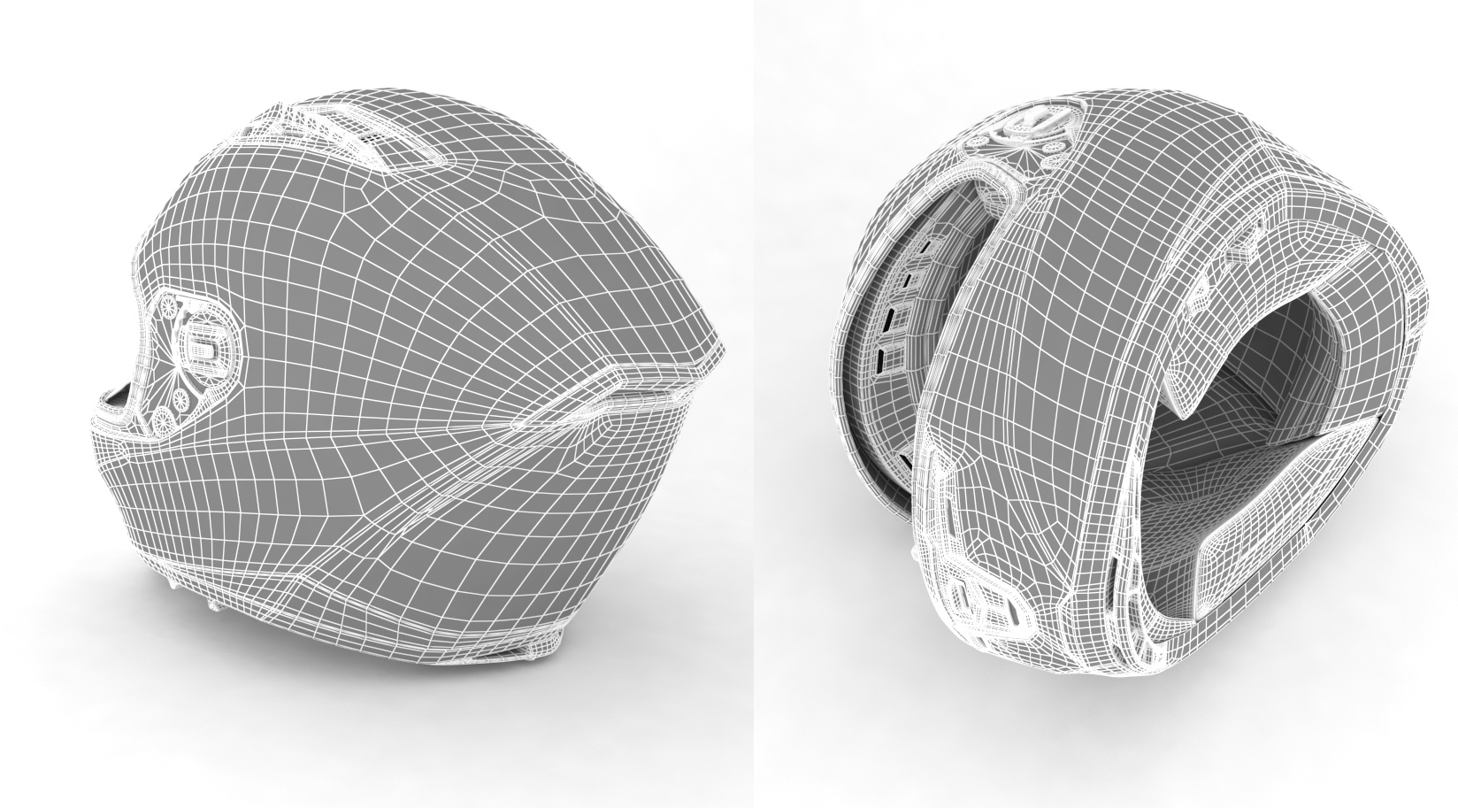 motorcycle helmet 3d model