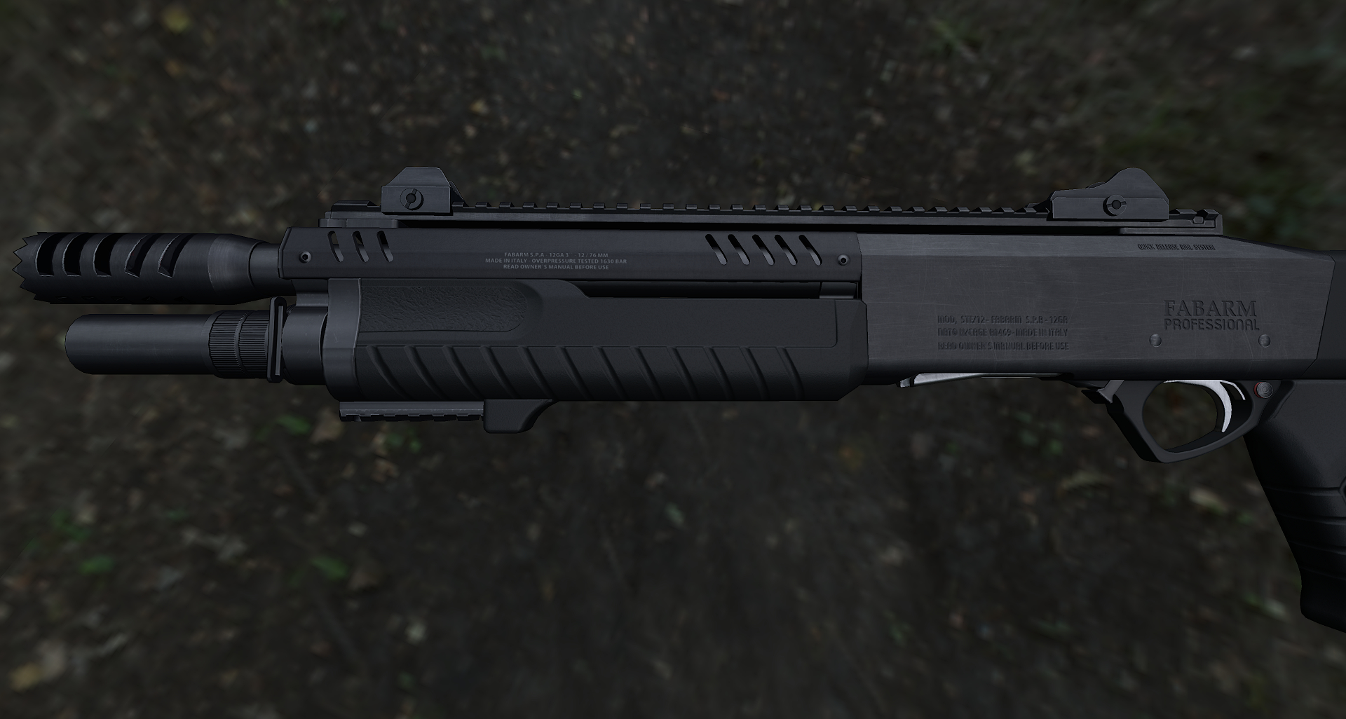 3d shotgun fabarm stf12 compact model