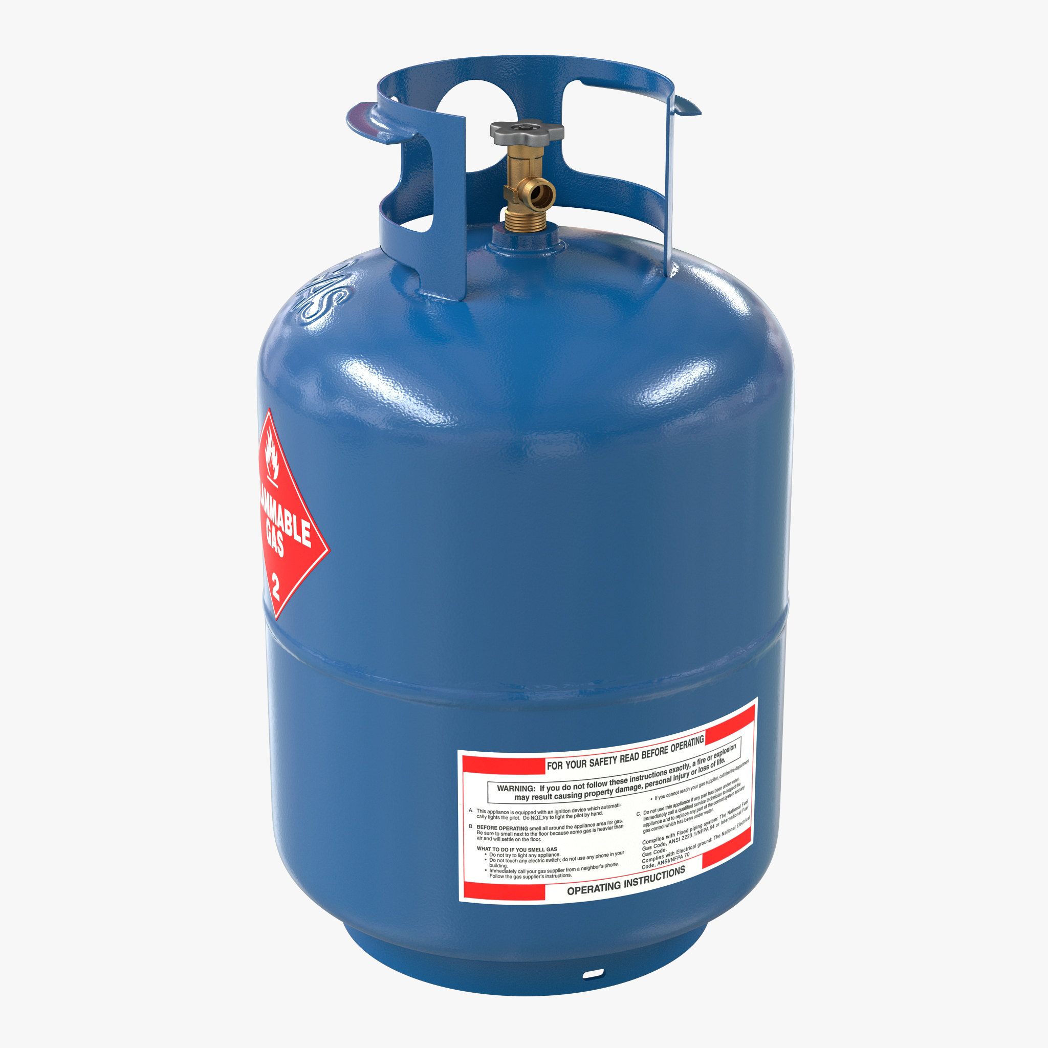 gas cylinder 2 3d max
