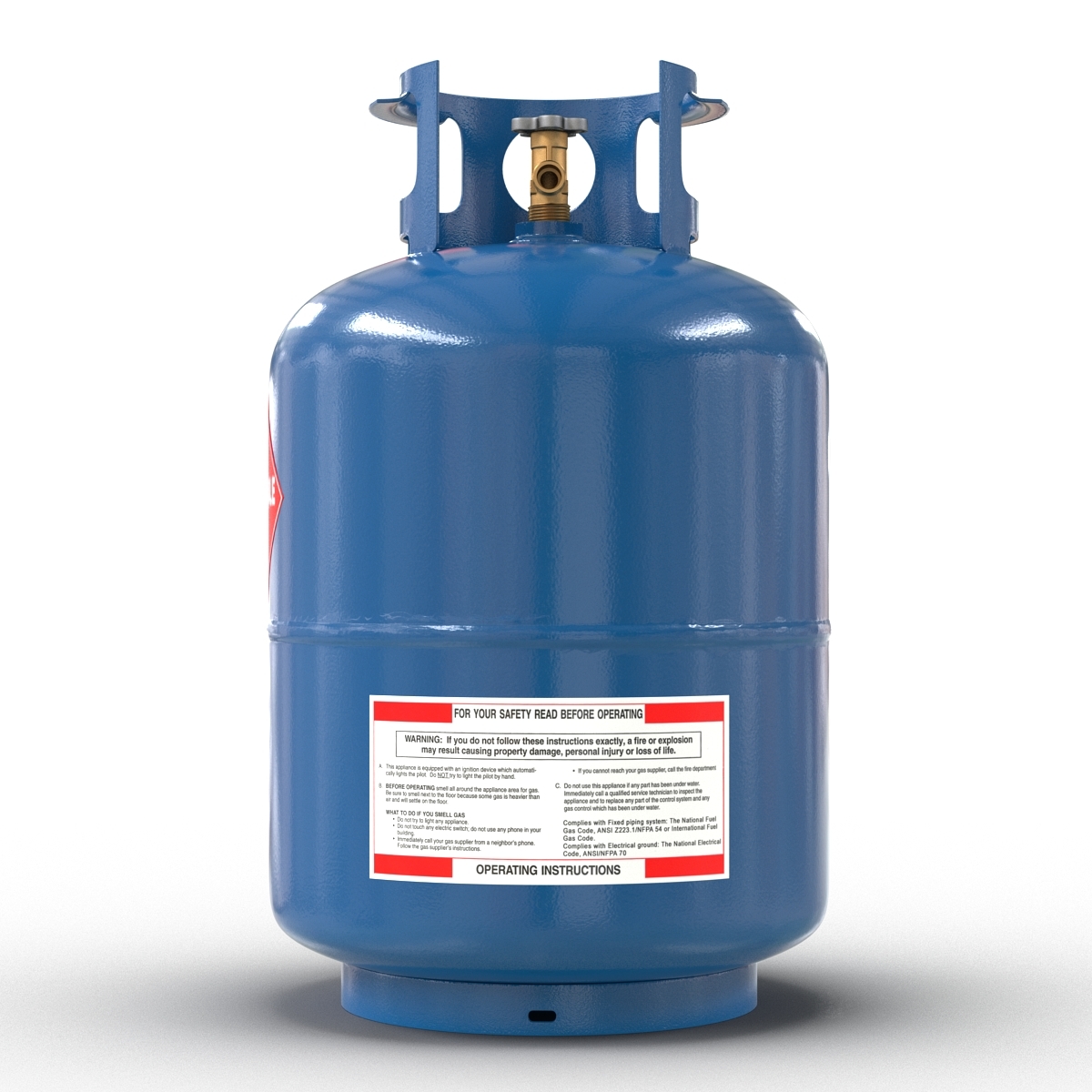 gas cylinder 2 3d max