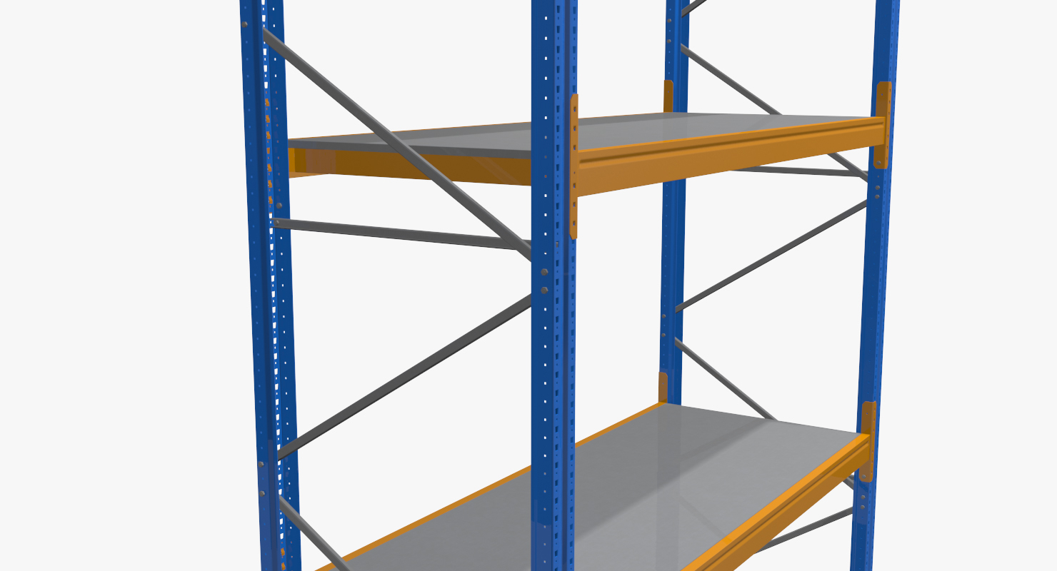 3d model of storage shelf