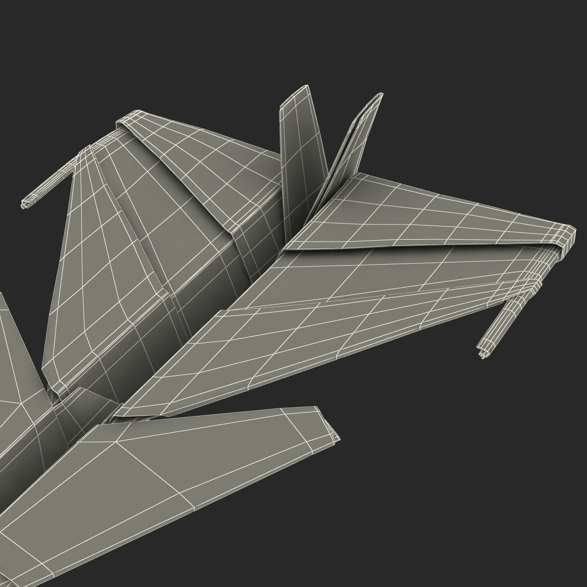 paper plane 4 3d model