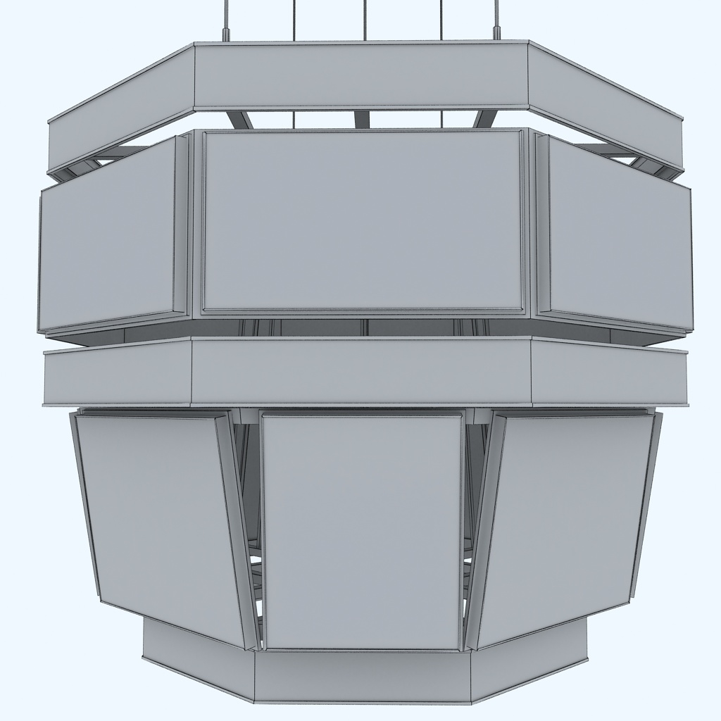 3d model jumbotron scoreboard double