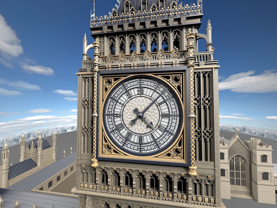 london big ben 3d model