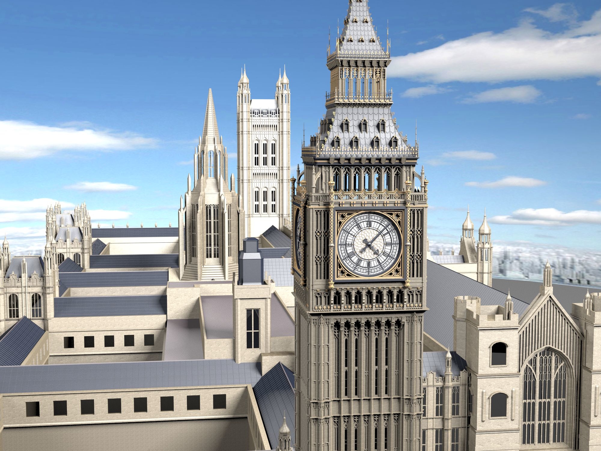 london big ben 3d model