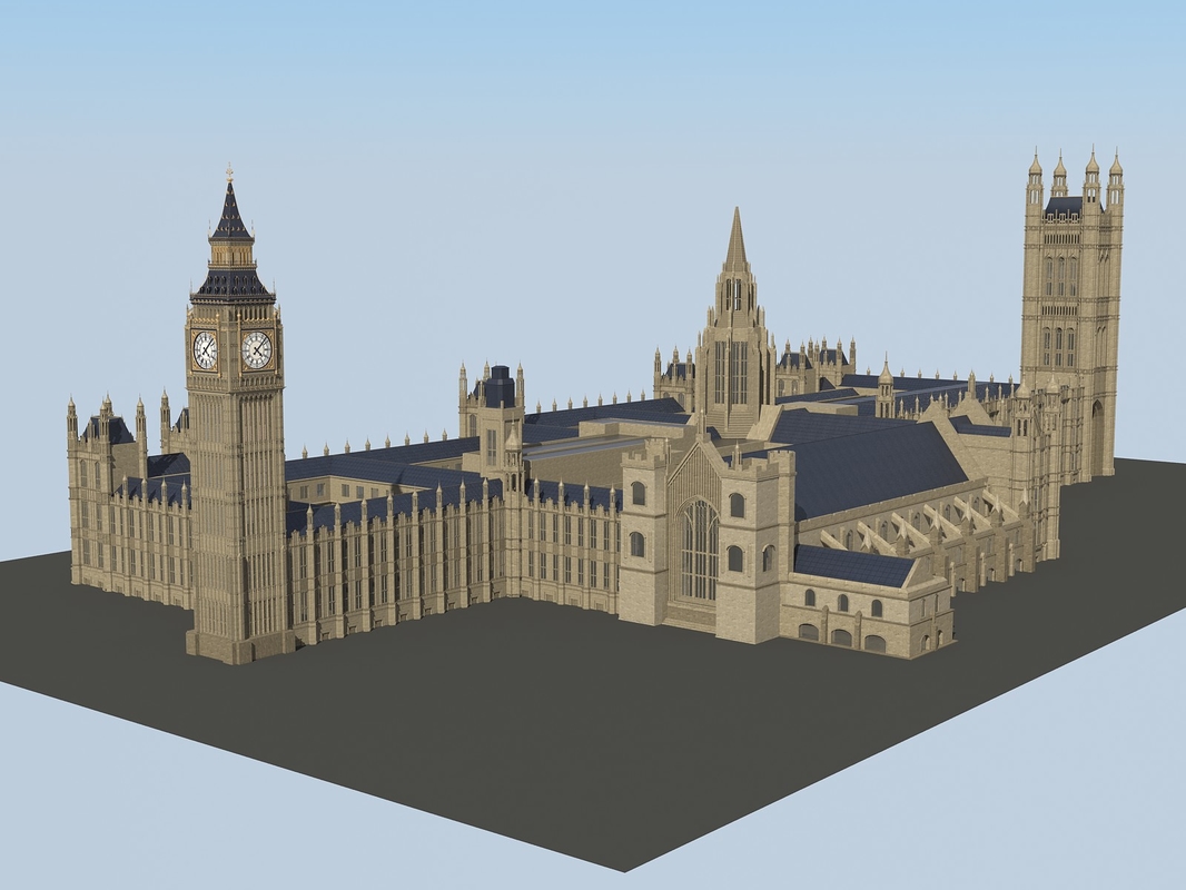 london big ben 3d model