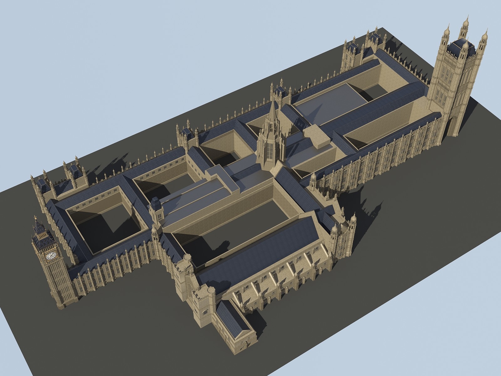 london big ben 3d model