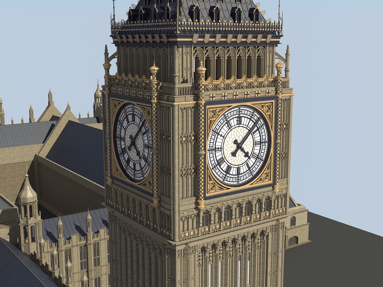 london big ben 3d model