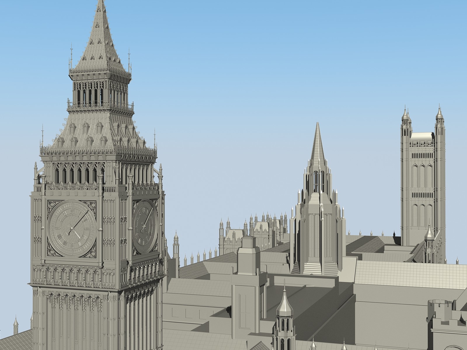 london big ben 3d model