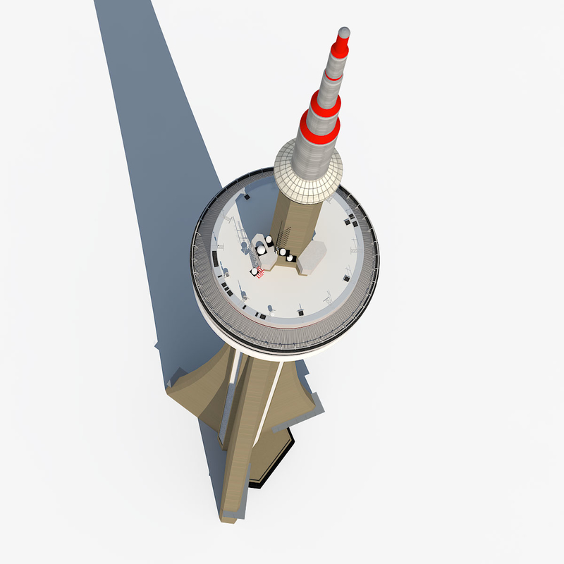 cn tower 3d model