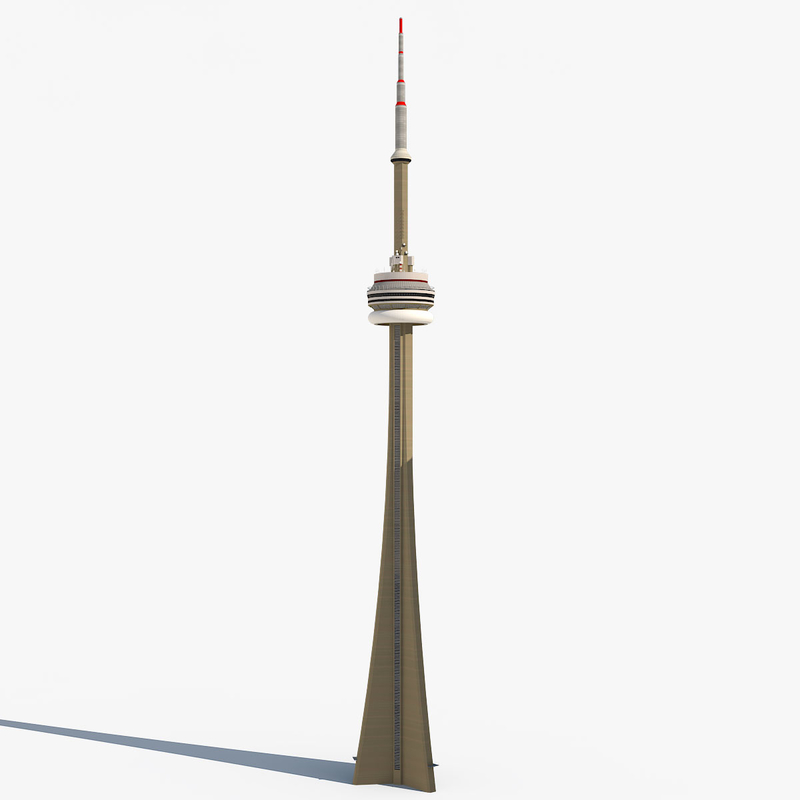 cn tower 3d model