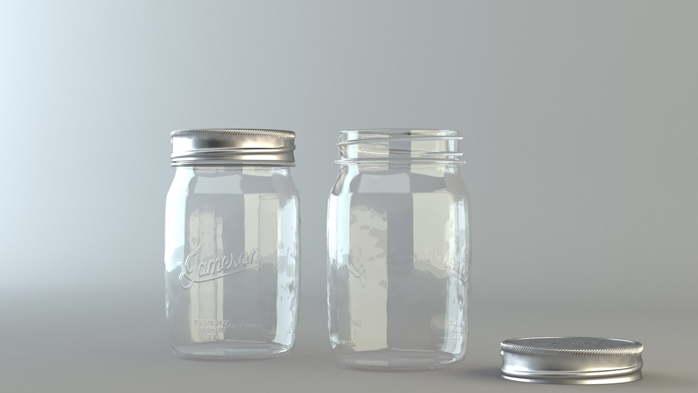 mason jar 3d model
